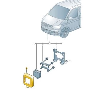 Van Parts Direct VW Transporter 2016 - 2019 Radar Frame | Genuine VW ...