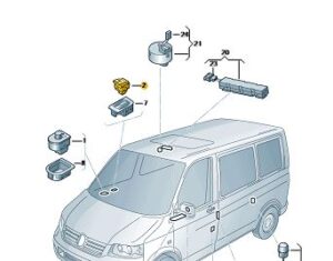 Van Parts Direct VW Transporter 2012 - 2015 passenger window switch | Genuine VW Commercial Parts