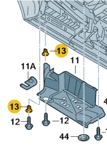 Van Parts Direct VW Transporter 2004 Onwards Expanding Nut | Genuine VW ...