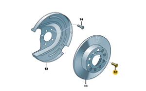 Van Parts Direct VW Brake Disc Bolt | Genuine VW Commercial Parts