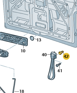 Van Parts Direct VW Transporter Tailgate Pull Rivetted Cap Nut ...