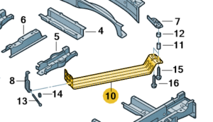 Van Parts Direct VW Caddy 2022 Onwards Spare Wheel Bracket | Genuine VW ...