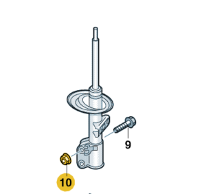Van Parts Direct VW Transporter 2003 Onwards Shock Absorber Nut ...