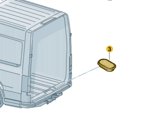 Van Parts Direct VW Crafter 2017 Onwards Rear Bumper Access Cap | Genuine VW Commercial Parts