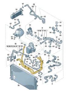 Van Parts Direct VW Crafter 2012 - 2016 Coolant Hose | Genuine VW ...